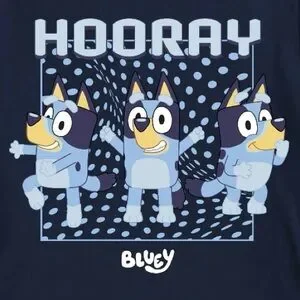 Bluey | Shirts & Tops | Bluey Hooray Graphic Tshirt | Poshmark